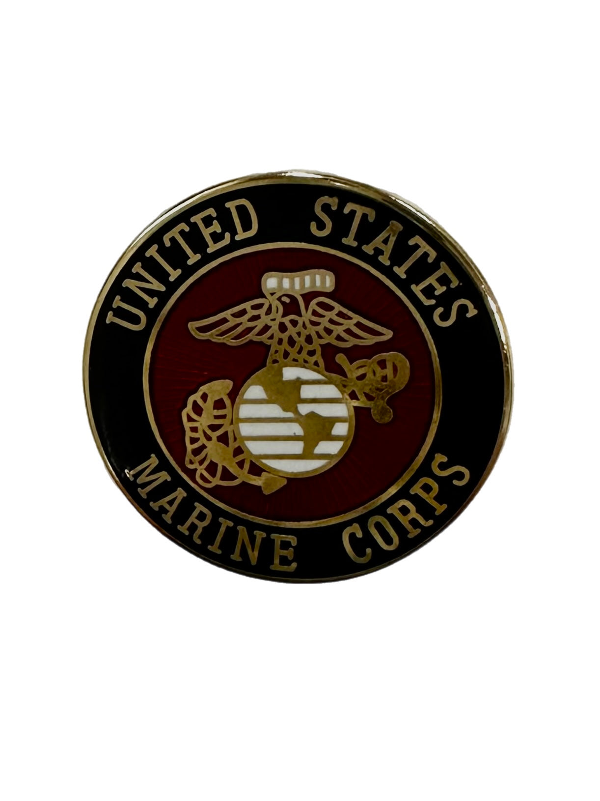 Round USMC Crest Pin – MCRD Museum Foundation