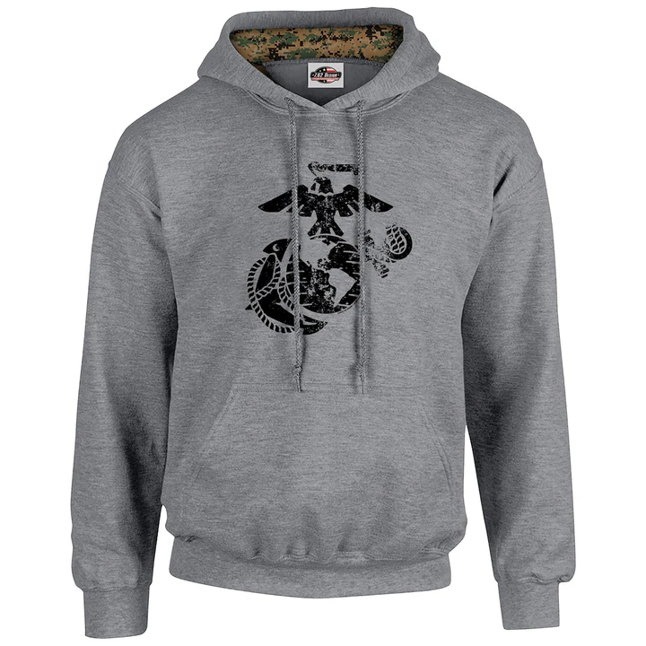 EGA MARPAT Hoodie - Grey – MCRD Museum Foundation