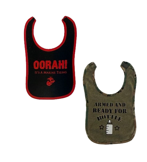 Two Pack Red/Black Bibs – MCRD Museum Foundation