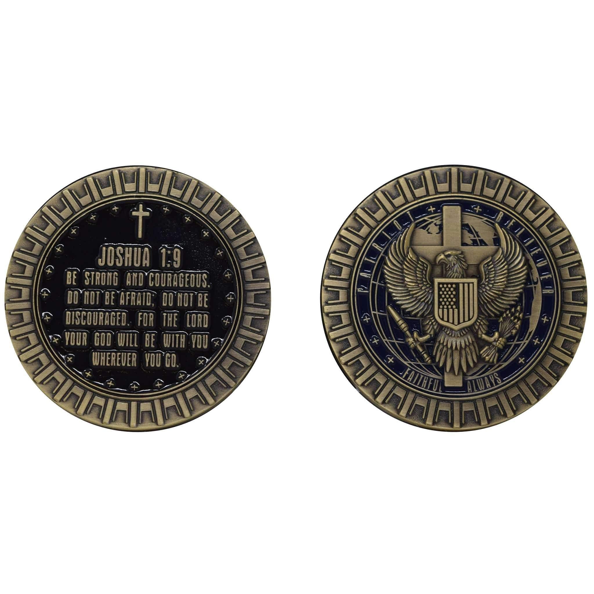 Joshua Coin | Joshua Bible Verse Challenge Coin – MCRD Museum Foundation