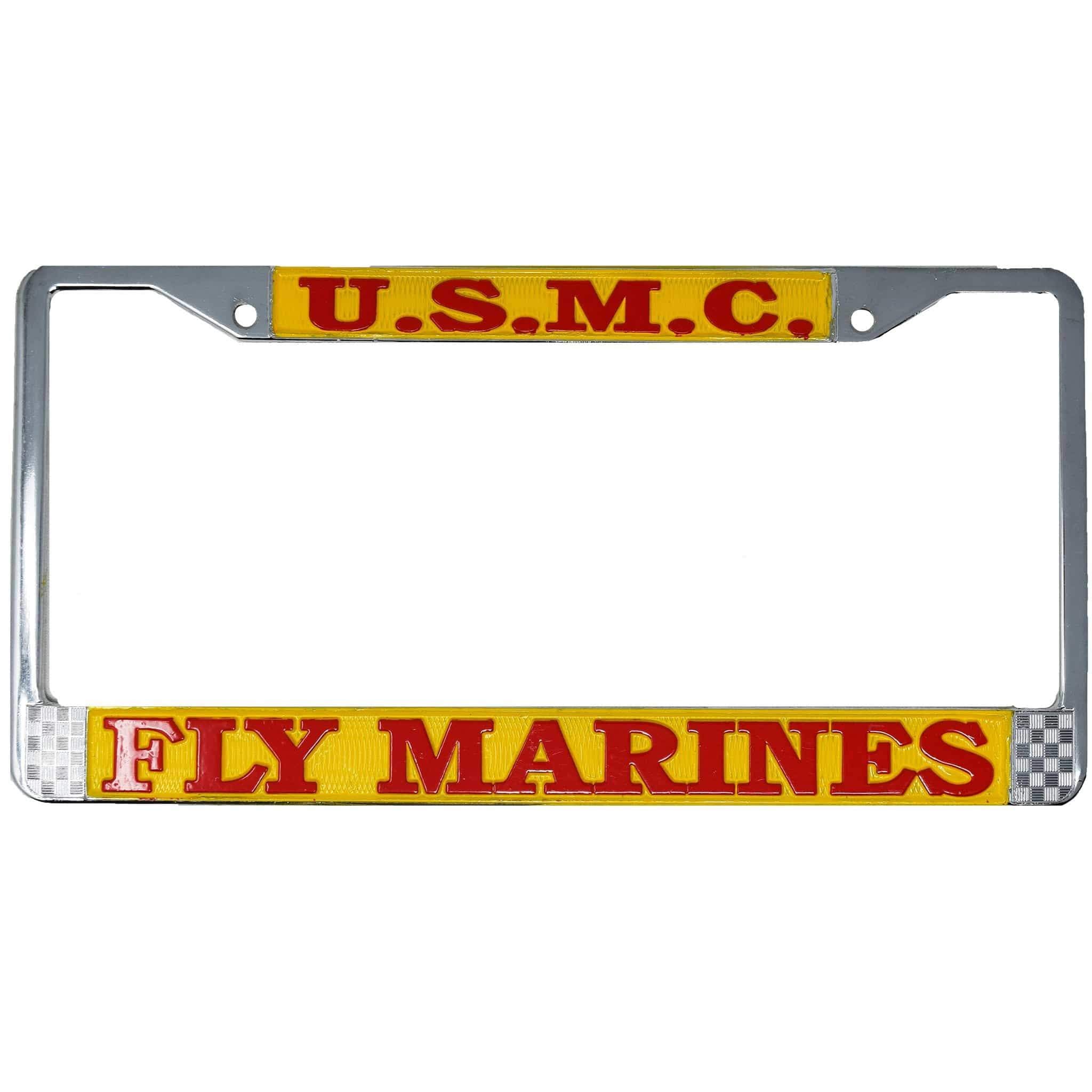 U.S.M.C Fly Marines License Plate Frame – MCRD Museum Foundation