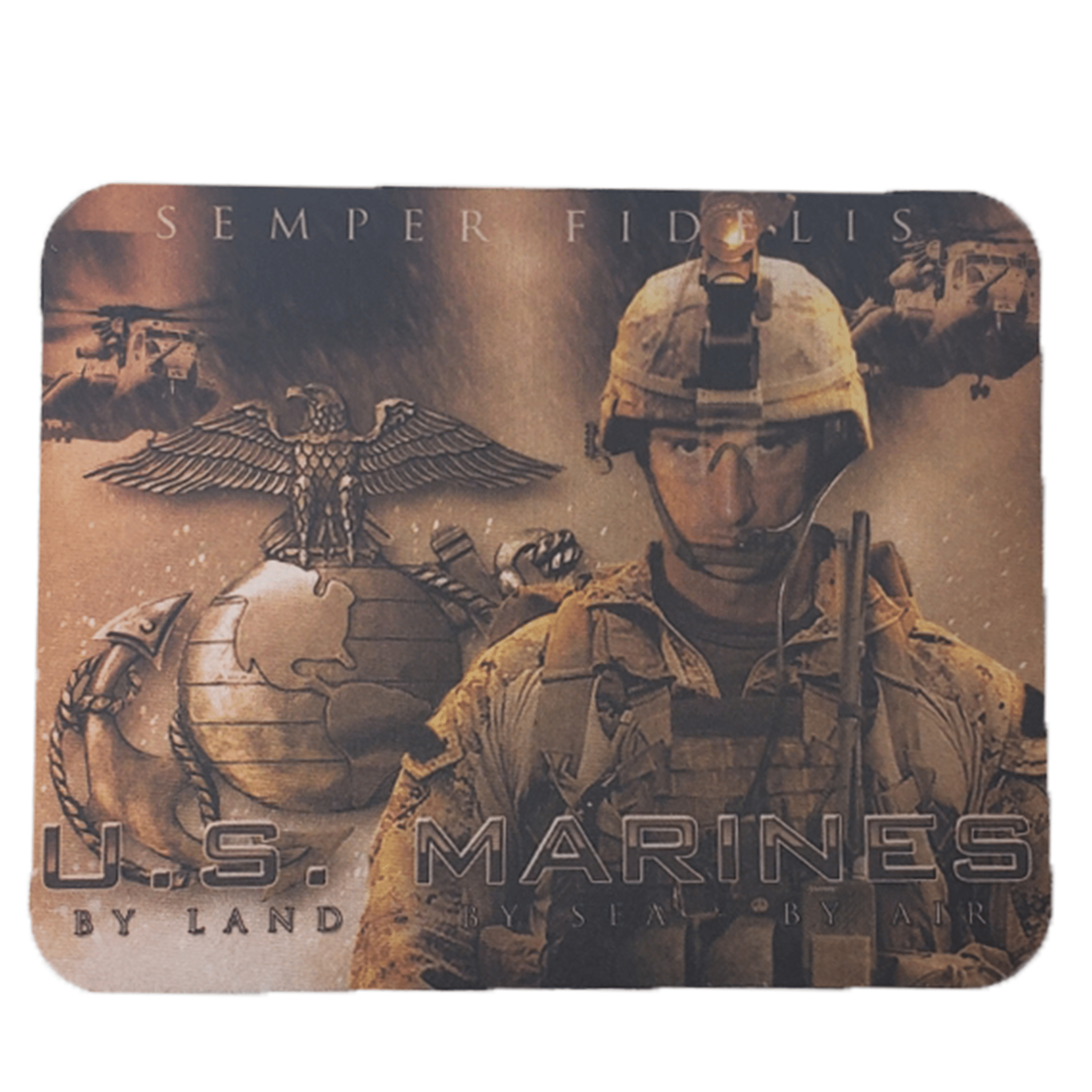 U.S. Marines Land Air and Sea Mouse Pad – MCRD Museum Foundation